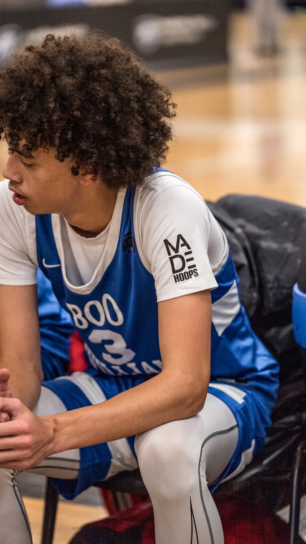 Made Performance Compression T Shirt White Made Hoops